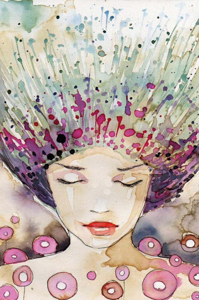 Female figures painting - Sandler Art