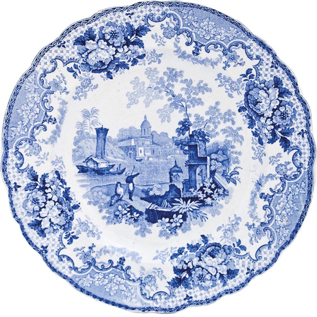 Royal blue plate - Sandler Art