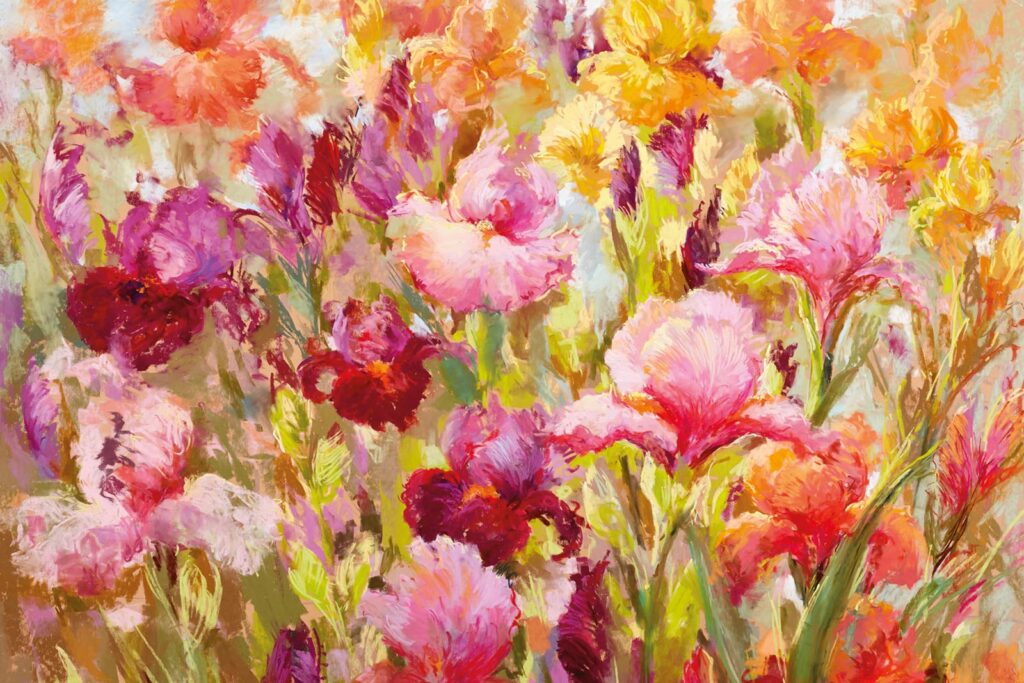 Exploding yellow roses - Sandler Art